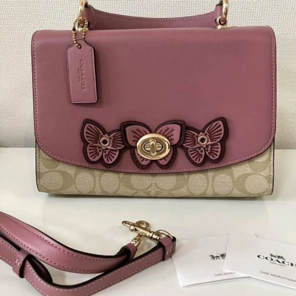 Coach | Bags | Coach Butterfly Applique Purse | Poshmark